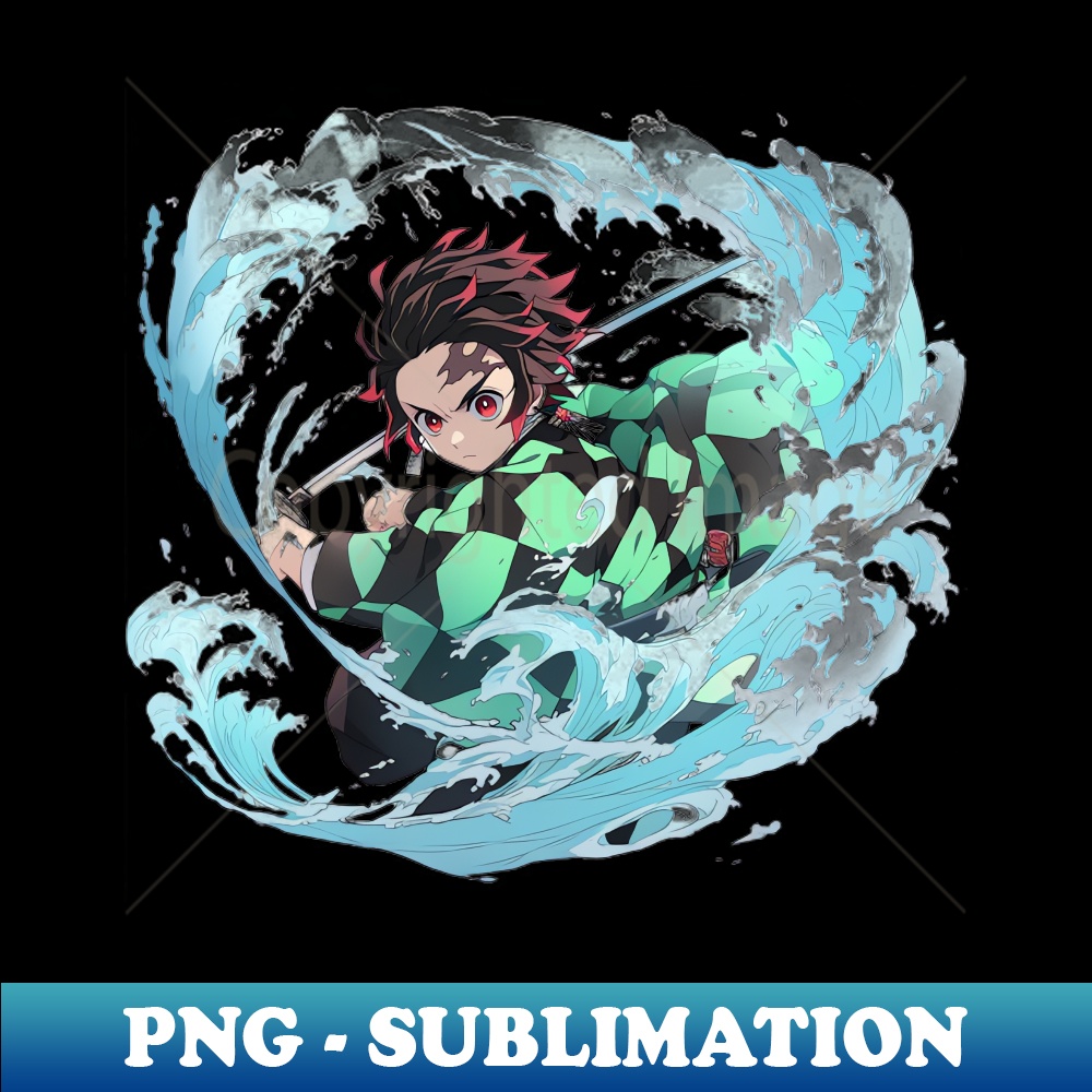 DEMON SLAYER WATER RAGE - Aesthetic Sublimation Digital File | Inspire ...