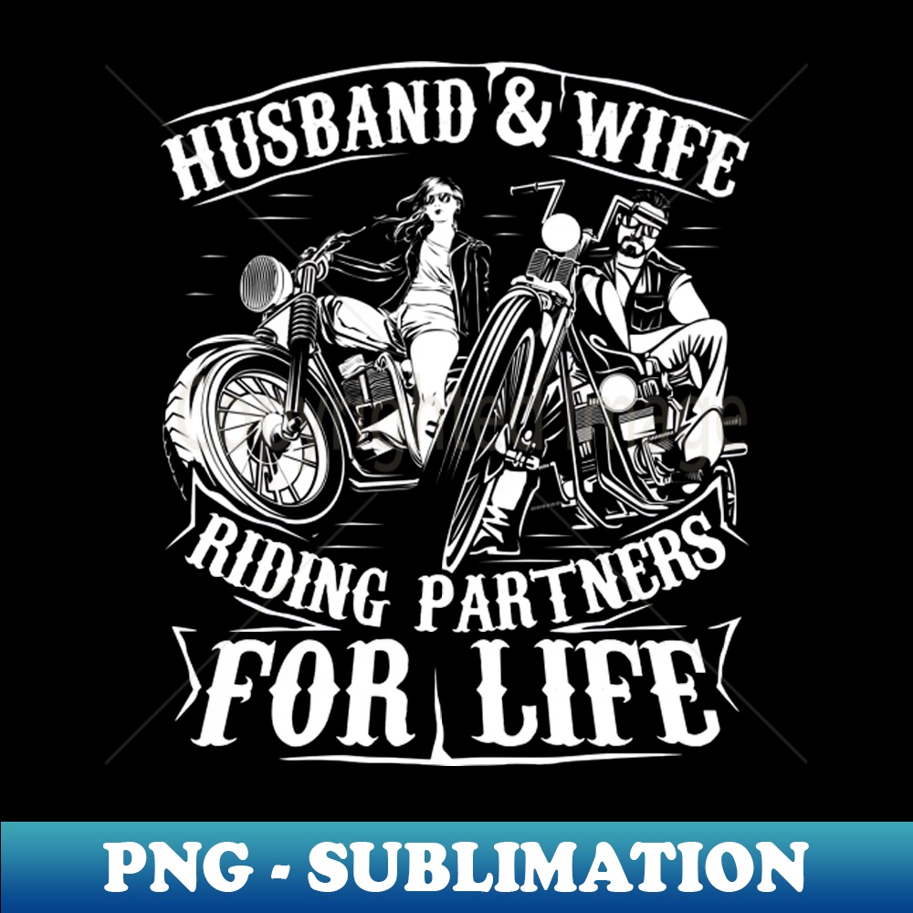 Motorcycle Husband And Wife Riding Partners For Life - Premi | Inspire ...