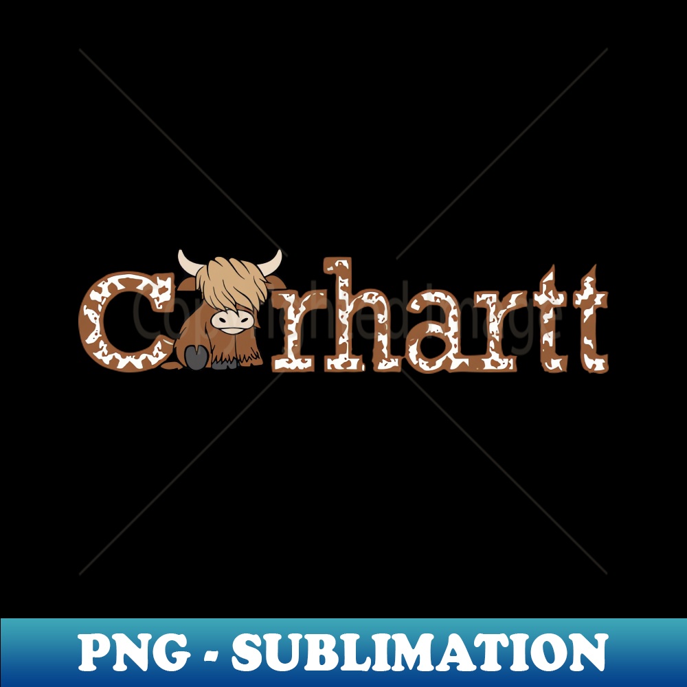highland cow carhartt - Elegant Sublimation PNG Download - B - Inspire ...
