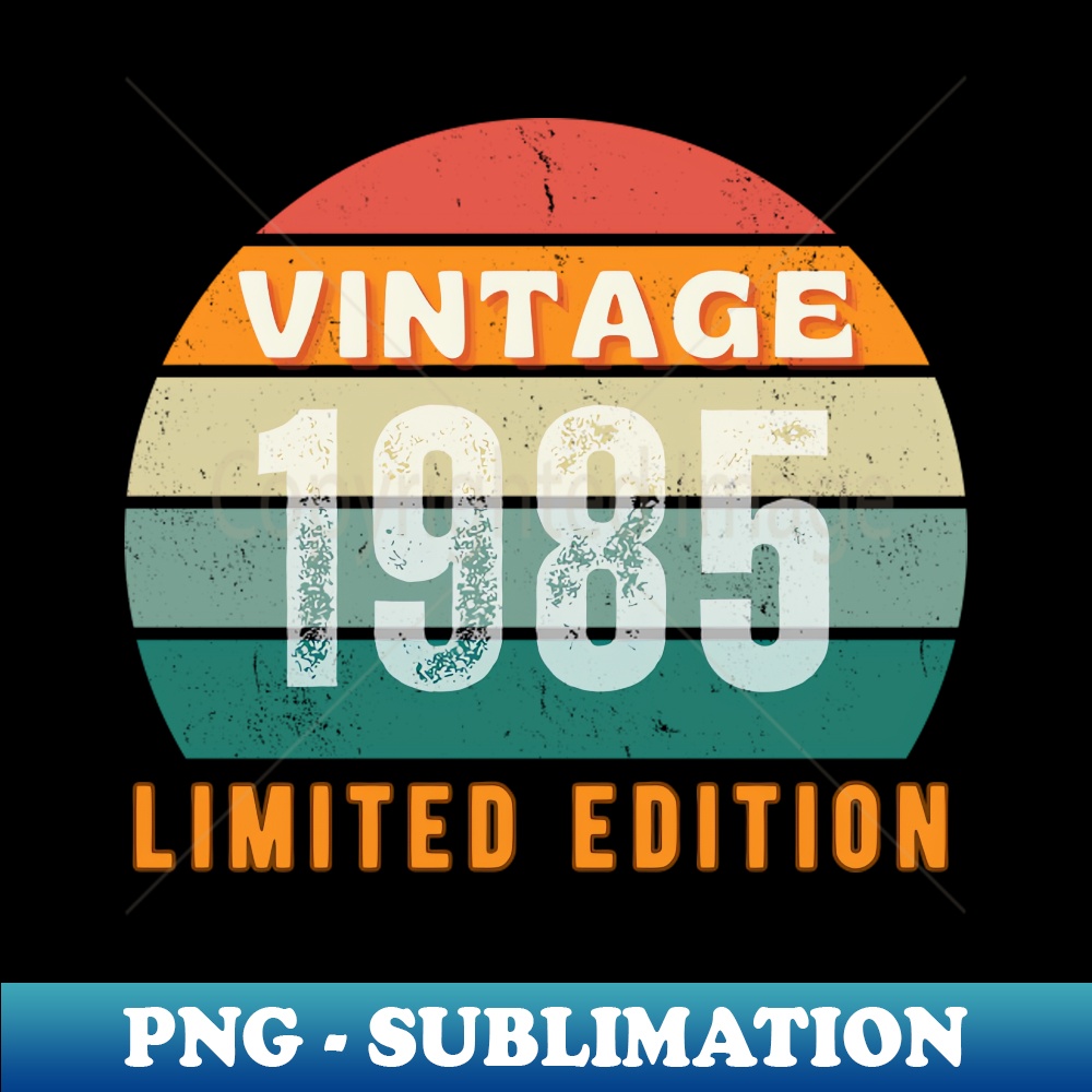 Vintage 1985 Limited Edition - Aesthetic Sublimation Digital - Inspire ...