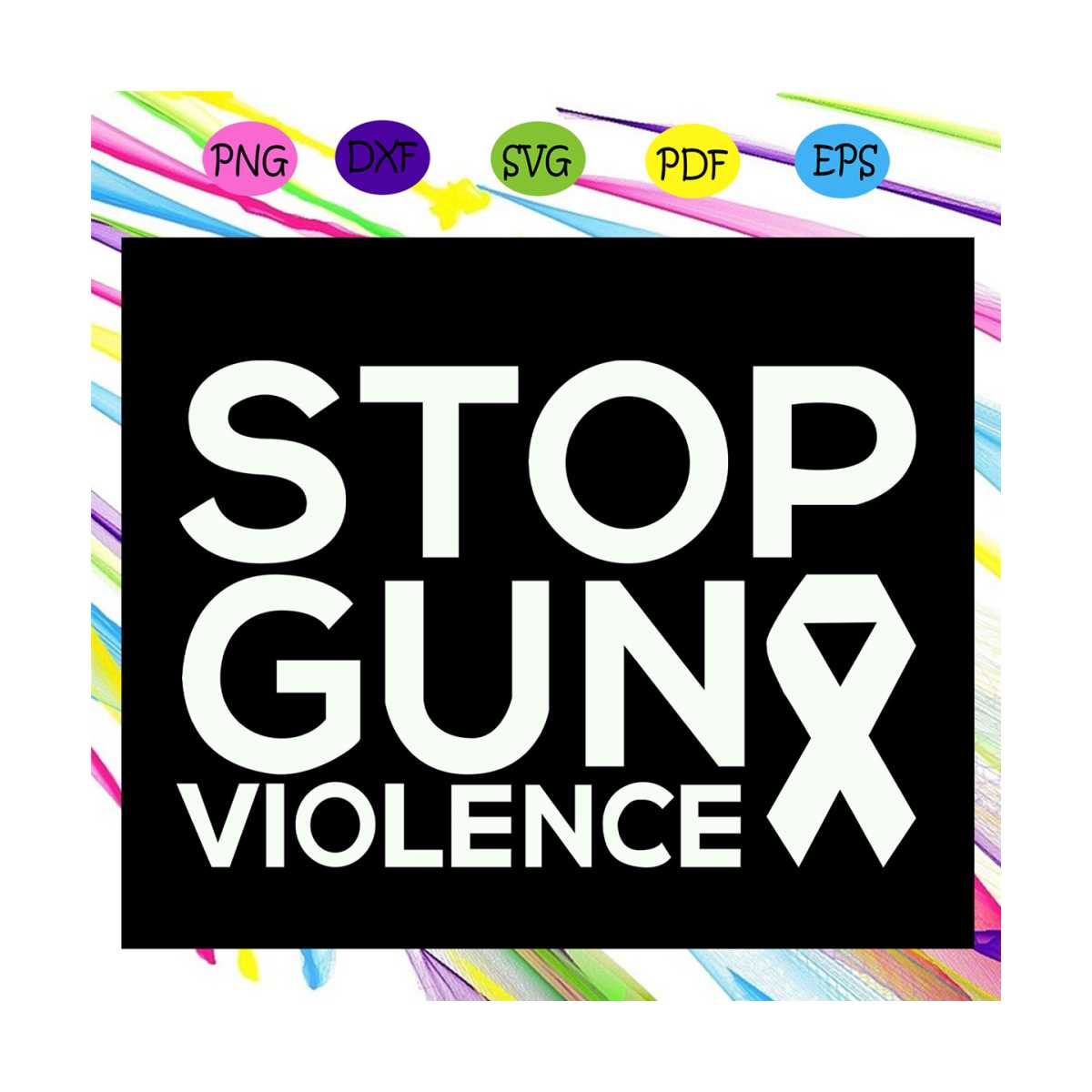 Stop gun violence, breast cancer, breast cancer svg, breast - Inspire Uplift
