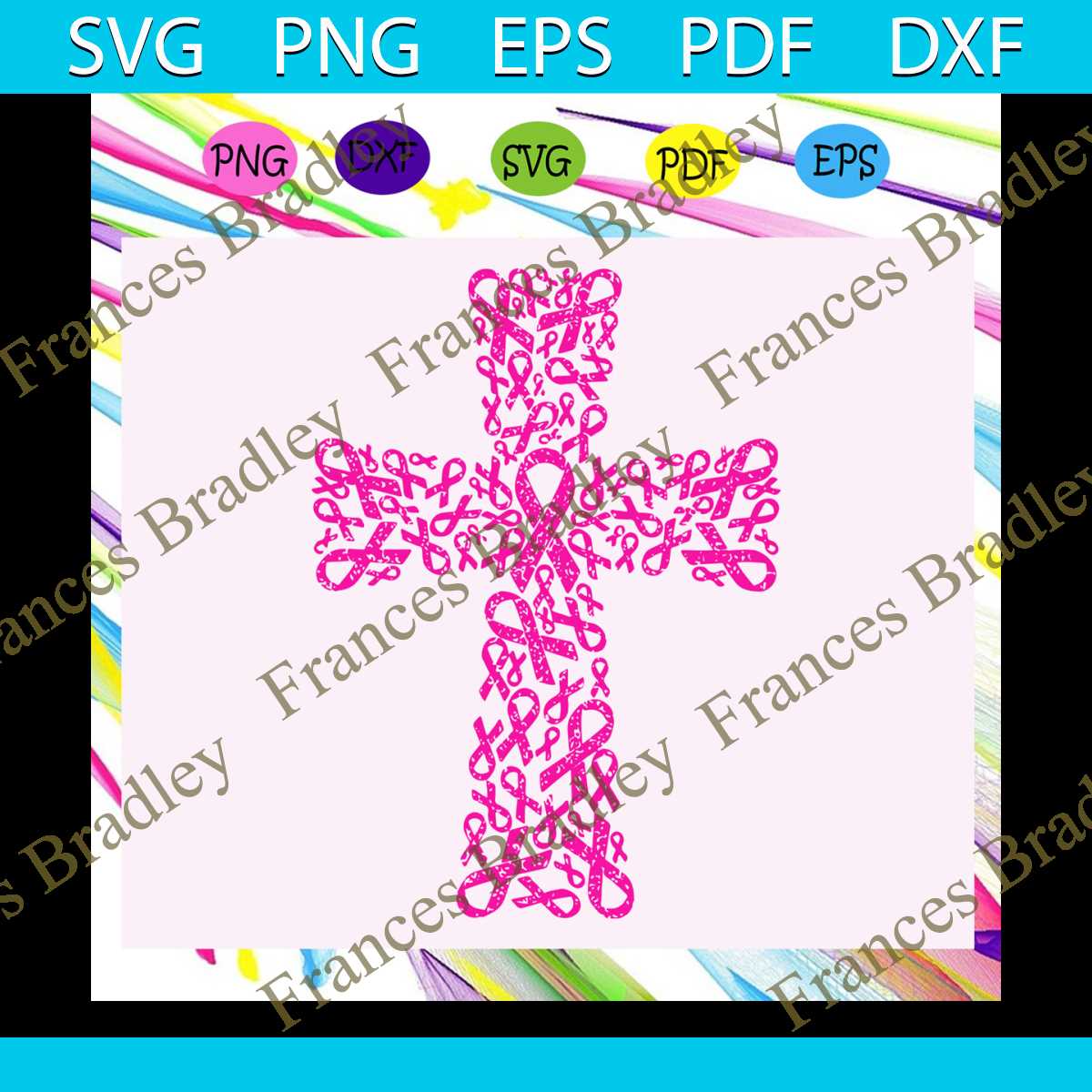 Pink Ribbon Cross For Breast Cancer Awareness, pink ribbon s | Inspire ...
