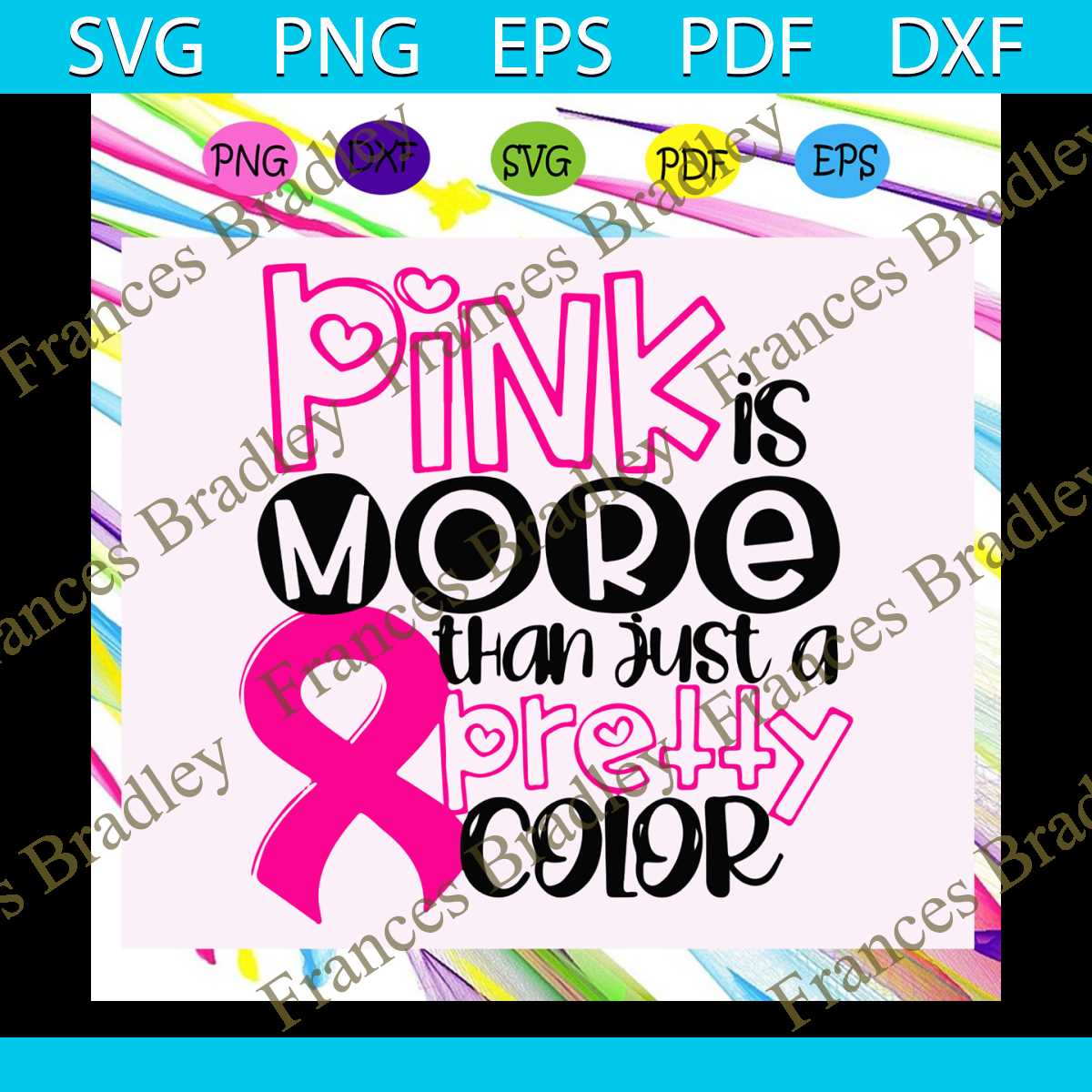 Pink is more than just a pretty color , pink ribbon svg, bre | Inspire ...