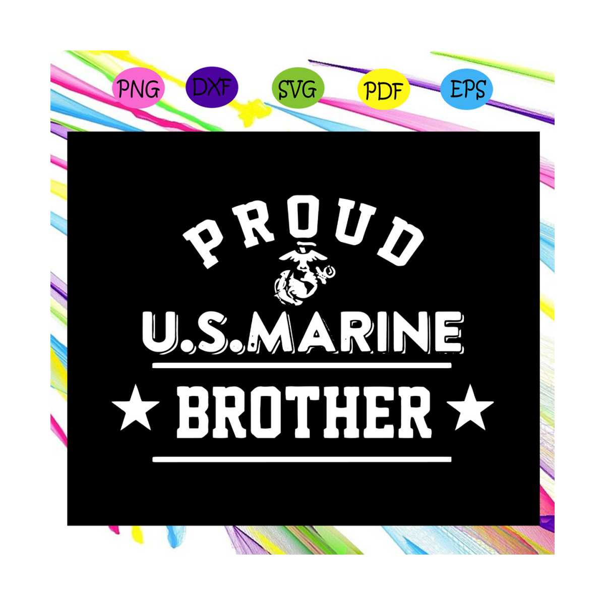 Proud U.S Marine Brother Svg, Marine Brother Decal, Brother | Inspire ...