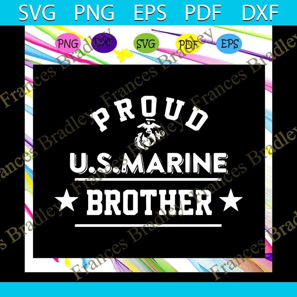 Proud U.S Marine Brother Svg, Marine Brother Decal, Brother | Inspire ...