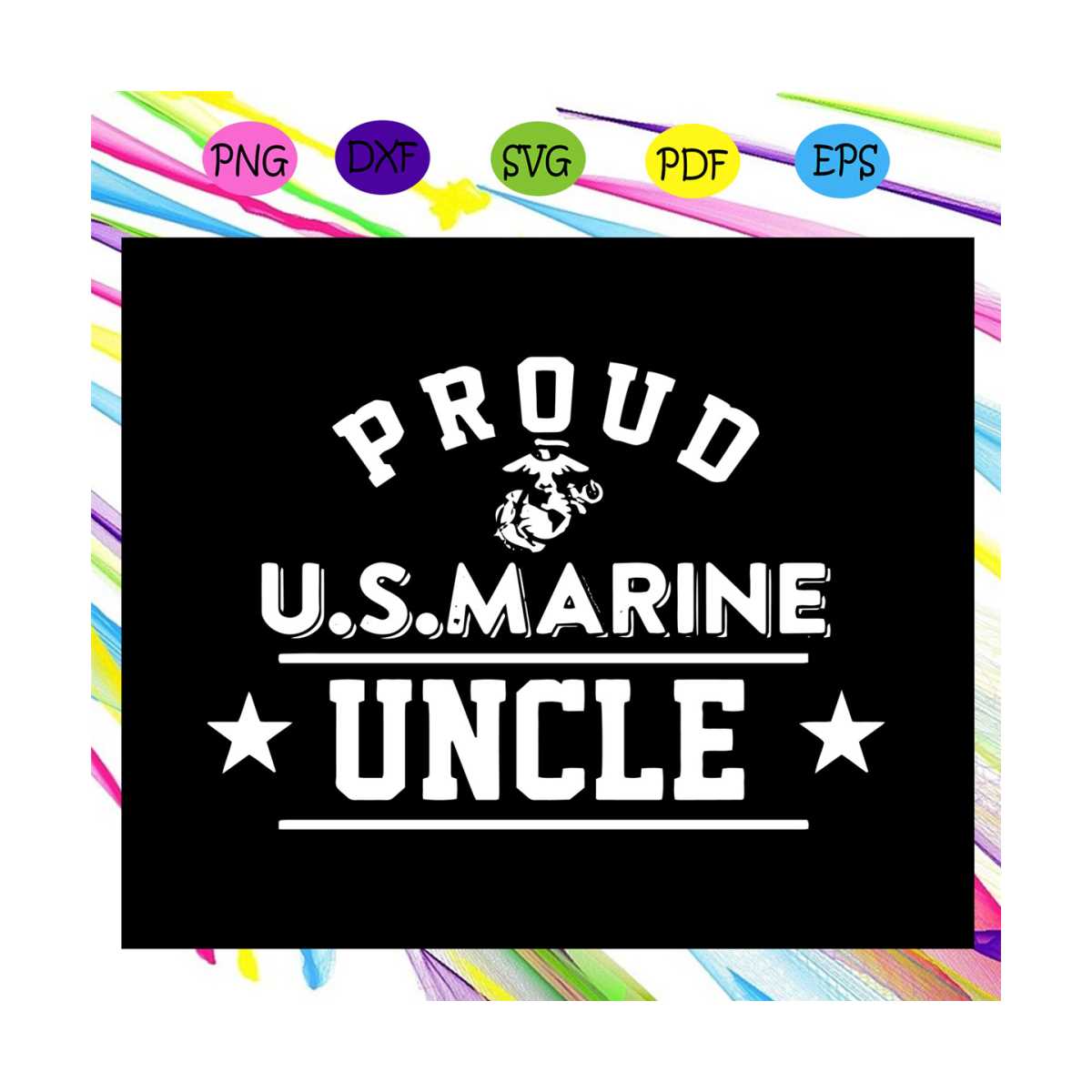 Proud U.S Marine Uncle Svg, Marine Uncle Decal, Uncle Svg, M | Inspire ...