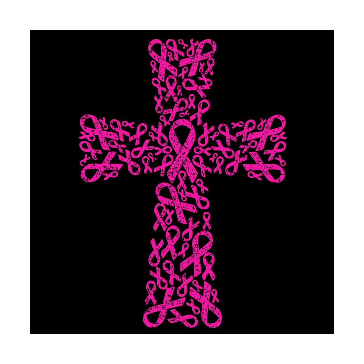 Pink Ribbon Cross vector, Breast Cancer Svg, Cross Svg, Brea - Inspire ...