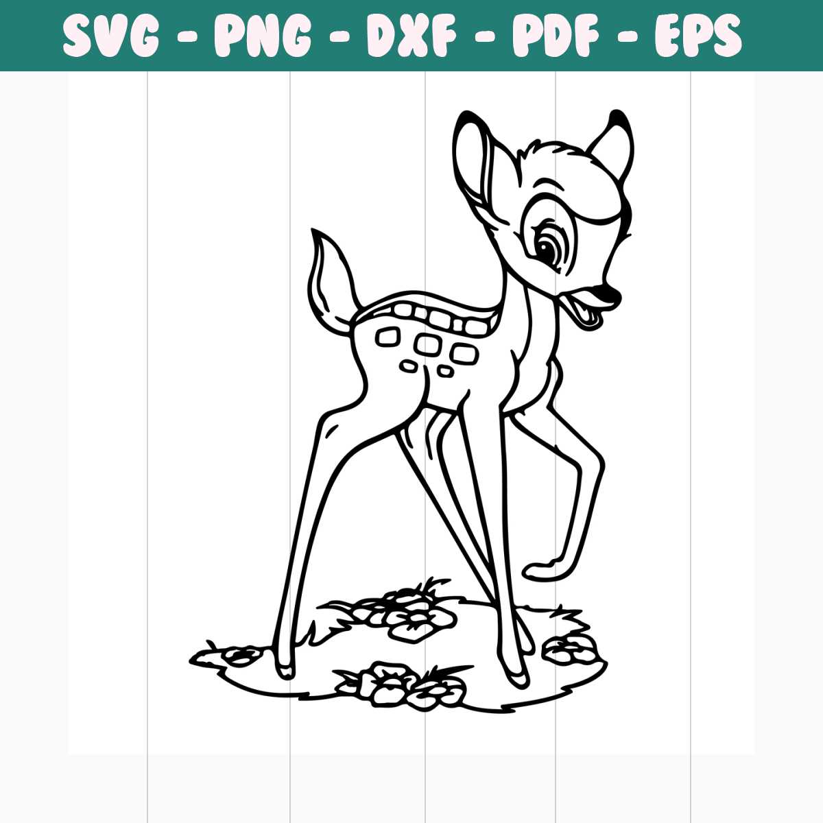 Bambi free svg, disney svg, best disney svg files, instant d | Inspire ...