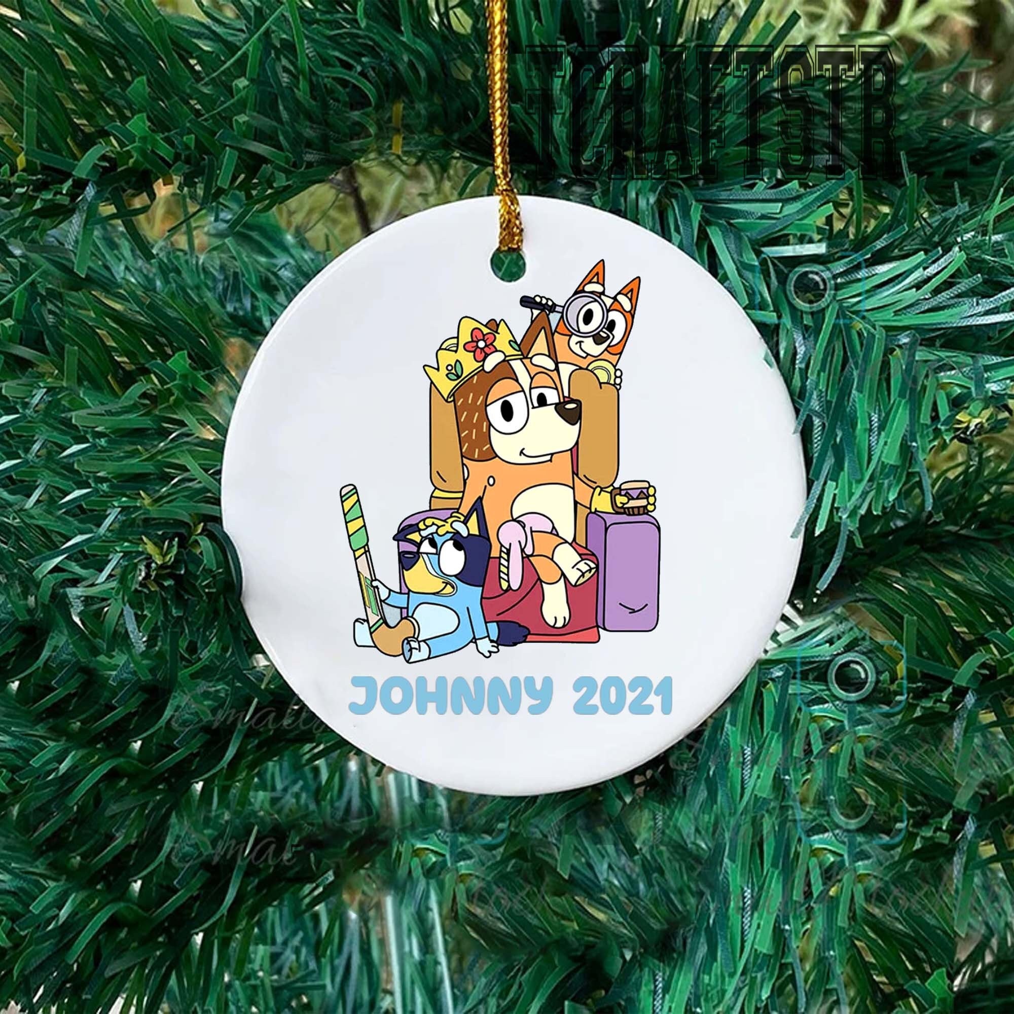 Bluey Christmas Ornament Gift For Kids | Inspire Uplift