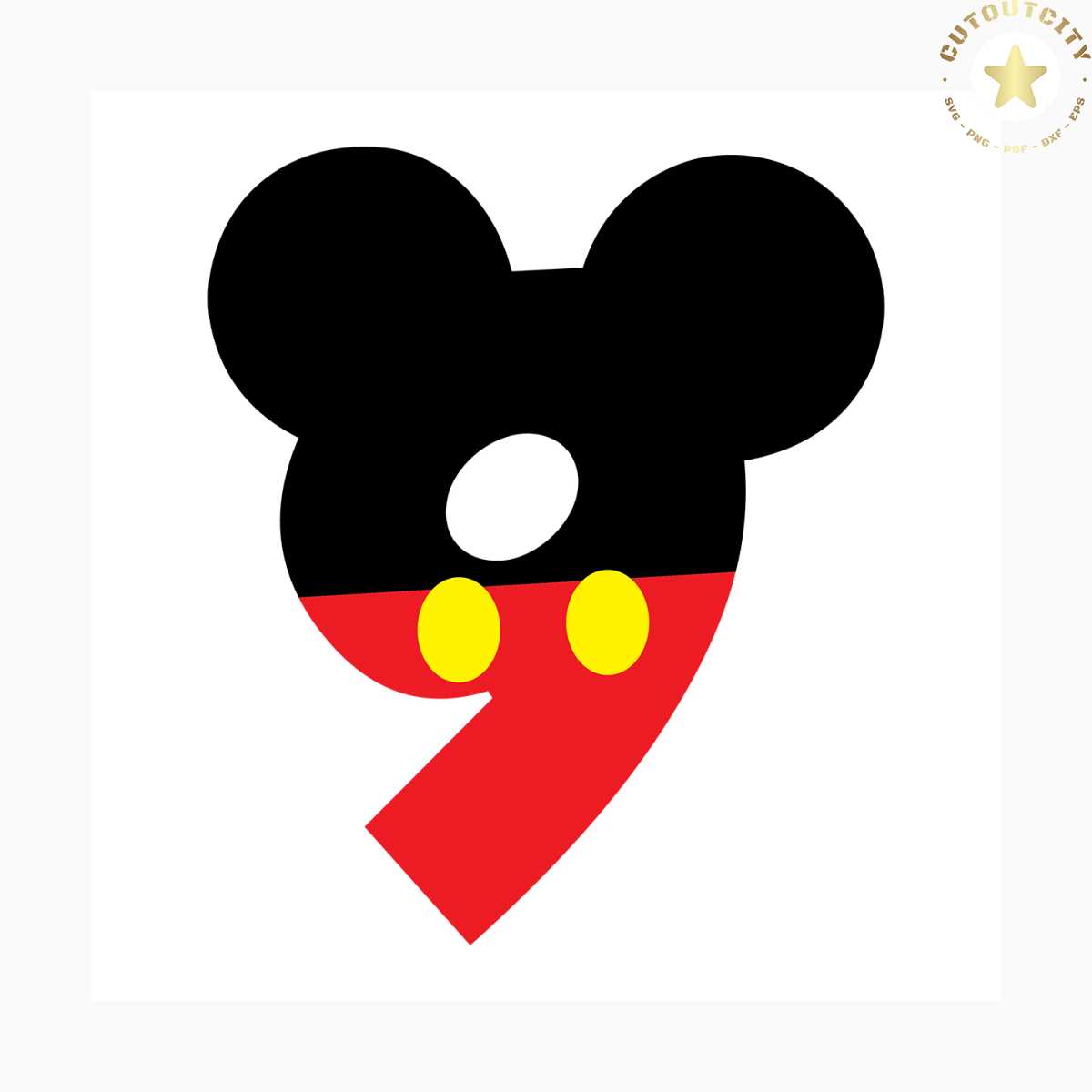 Micky numbers svg free, nine svg, disney svg, instant downlo - Inspire ...