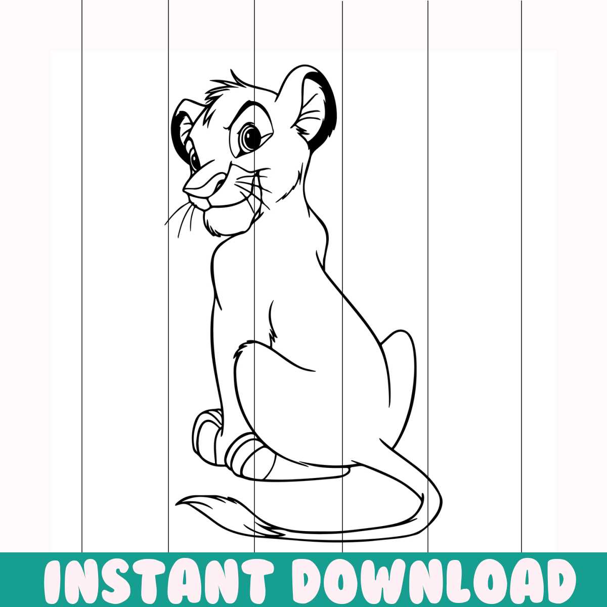Simba svg free, cartoon svg, the lion king svg, instant down | Inspire ...