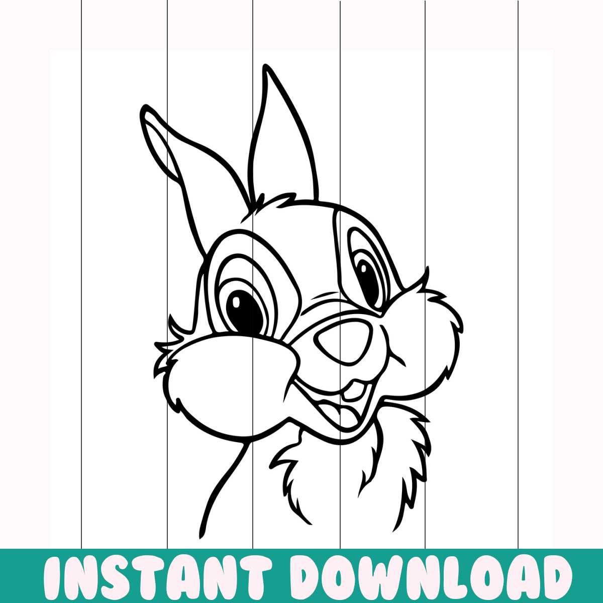 Thumper svg free, disney svg, cartoon svg, instant download, | Inspire ...