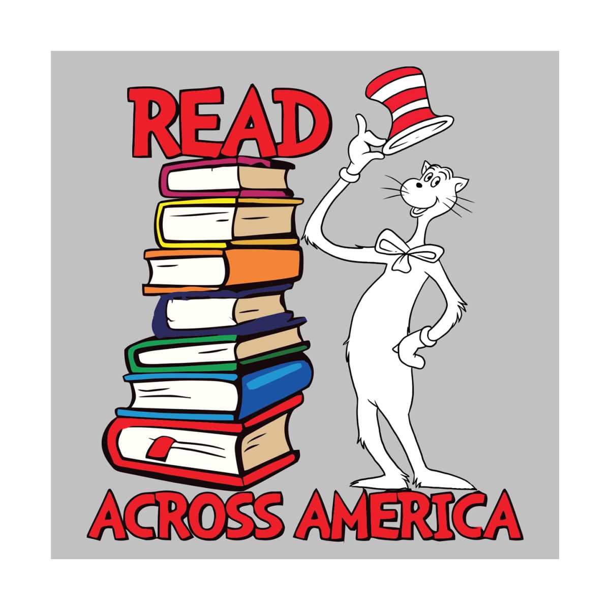 Read Across American Cat In Hat Svg, Trending Svg, Dr Seuss | Inspire ...