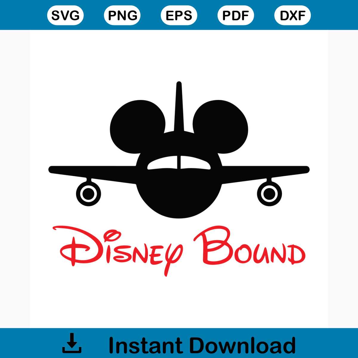 Disney Bound Plane Mickey Svg, Disney Svg, Disney Bound Svg, | Inspire ...