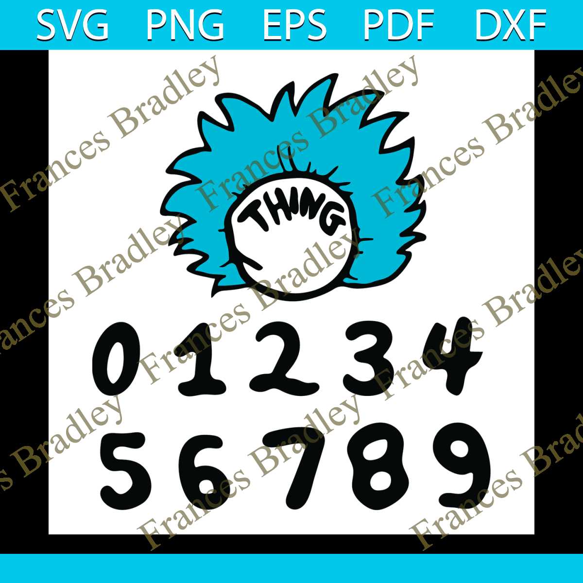 Thing 0 To 9 Svg, Dr Seuss Svg, Thing Svg, Cat In Hat Svg, C | Inspire ...