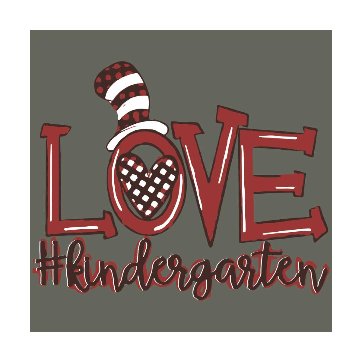 Love Kindergarten Dr Seuss Svg, Dr Seuss Svg, Kindergarten S | Inspire ...