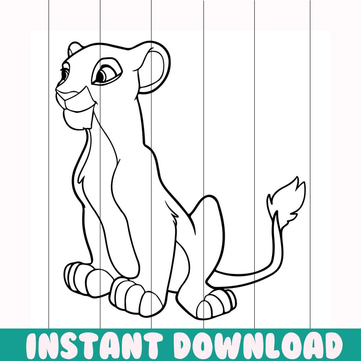 Nala svg free, best disney svg files, lion king svg, instant | Inspire ...
