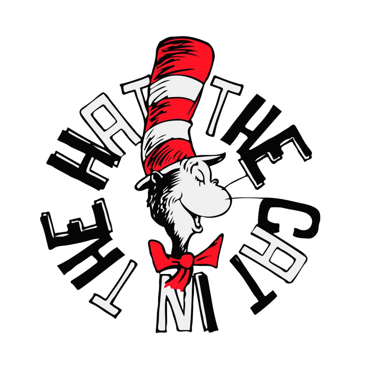 Dr. Seuss The Cat in the Hat Circle Svg, Trending Svg, Dr Se - Inspire ...