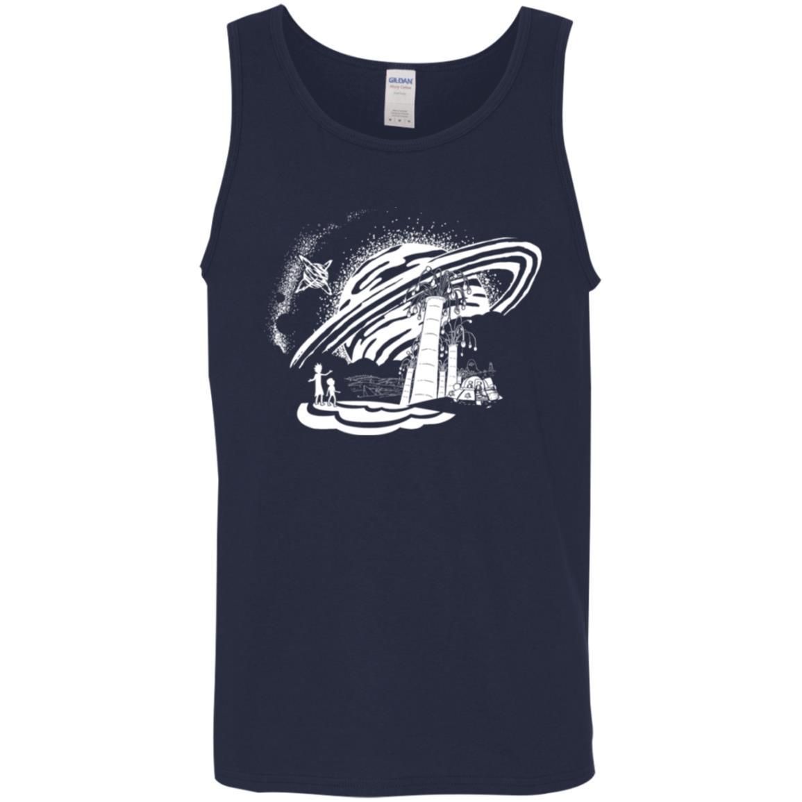 Rick And Morty Dimension 35-C Black And White Men Tank Top - Inspire Uplift