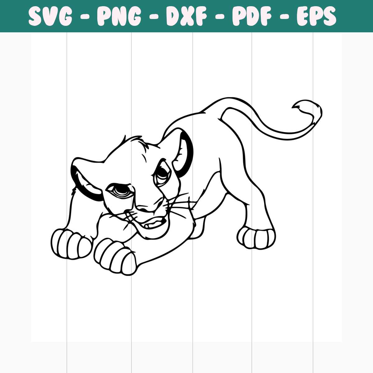 Simba svg free, cartoon svg, best disney svg files, instant | Inspire ...