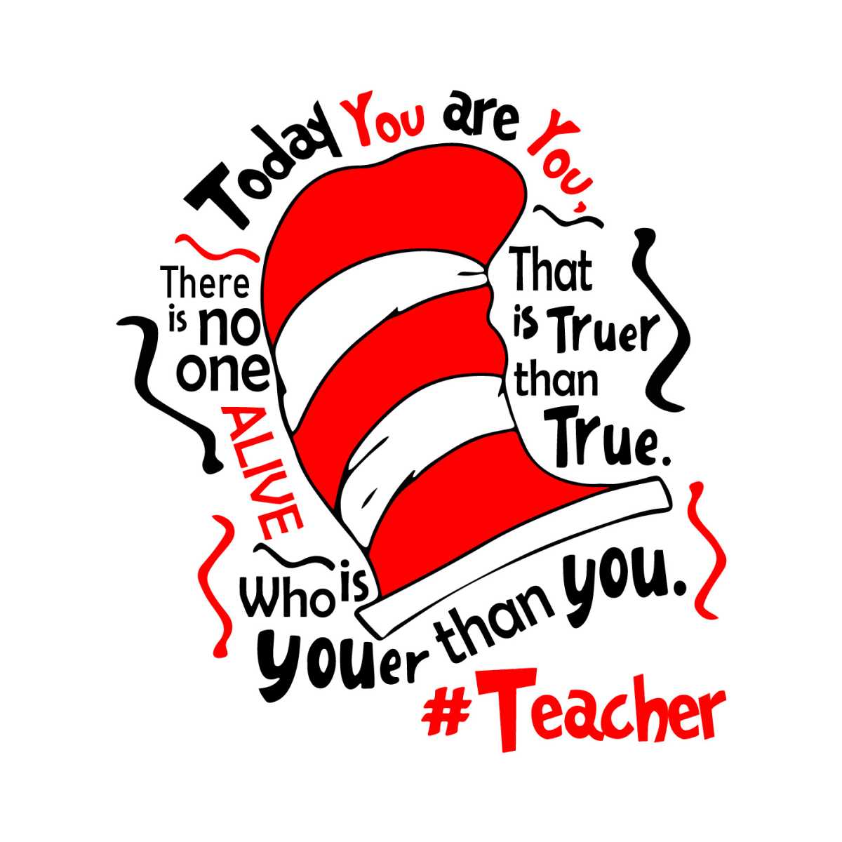 Today You Are You Teacher Svg, Dr Seuss Svg, Teacher Svg, Te - Inspire ...