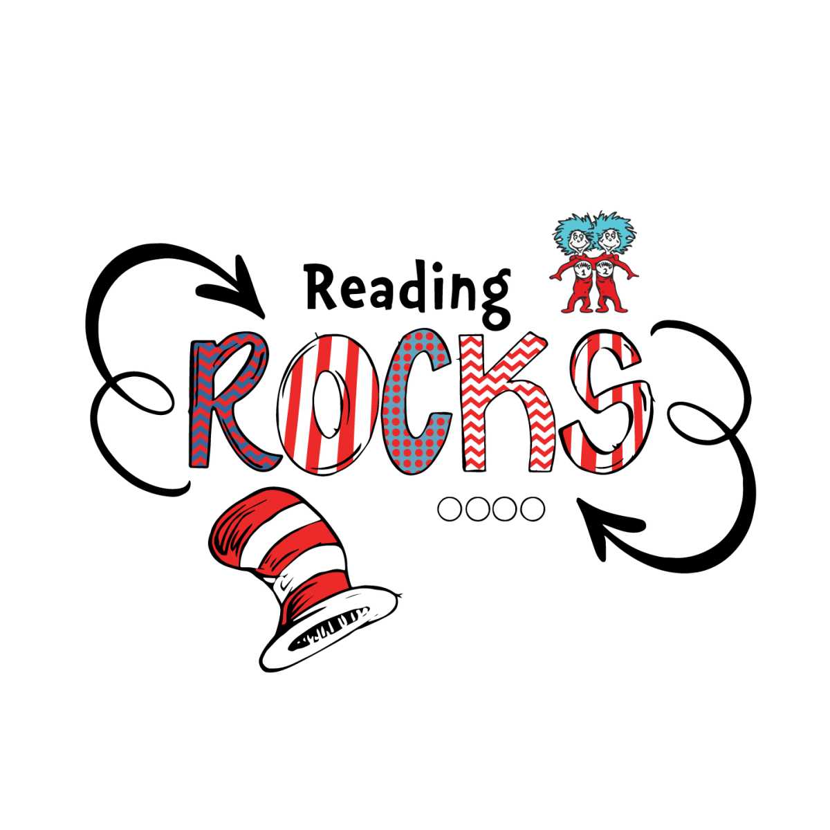 Reading Rocks Svg, Dr Seuss Svg, Reading Svg, Read Books Svg | Inspire ...