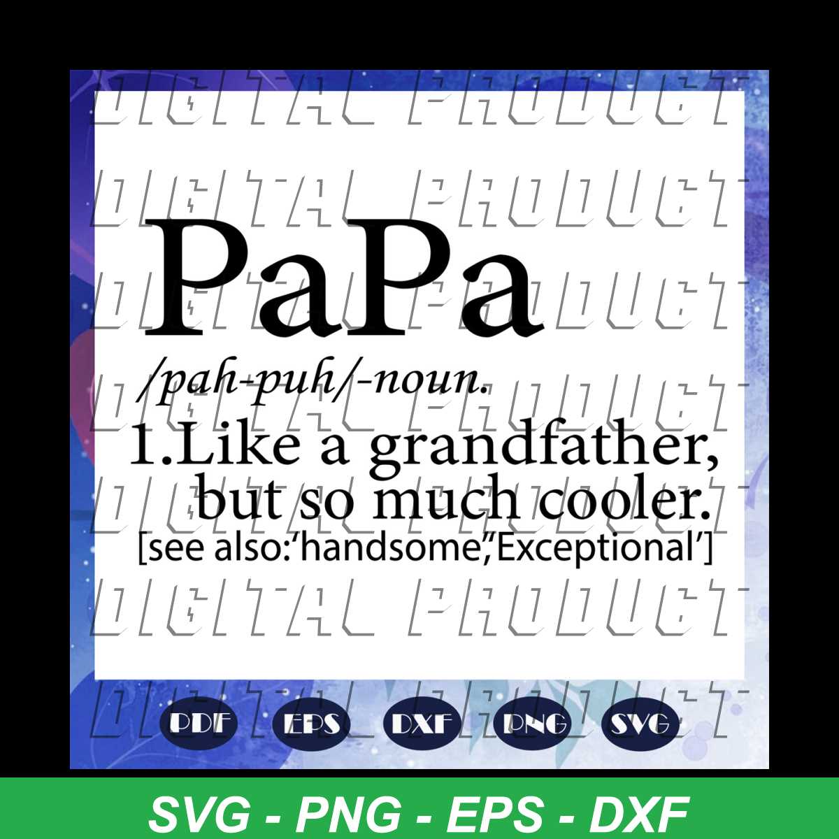 Papa definition svg, papa svg, dad svg, daddy svg, fathers d | Inspire ...