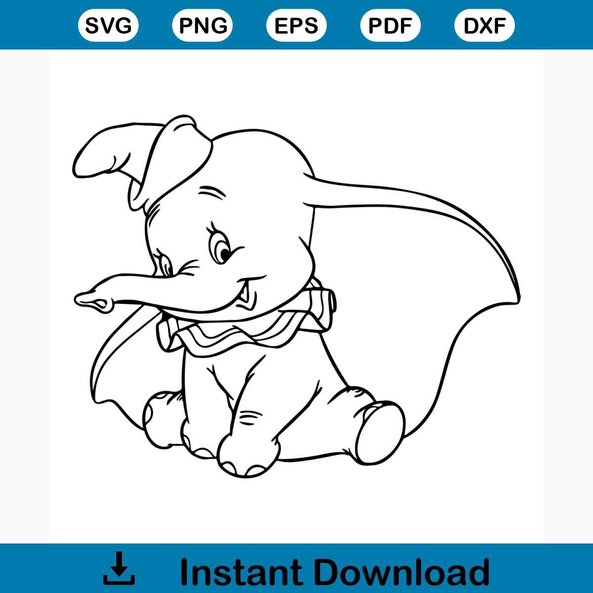 Dumbo svg free, best disney svg files, cartoon svg, instant | Inspire ...