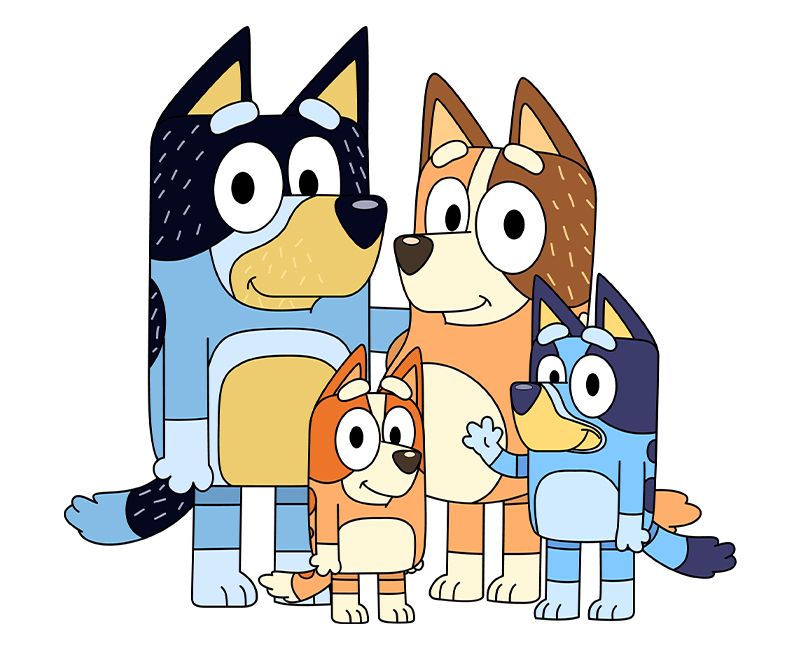 Bluey, Bluey Svg, Bluey Dog, Bluey Characters, Bluey Heeler, | Inspire ...
