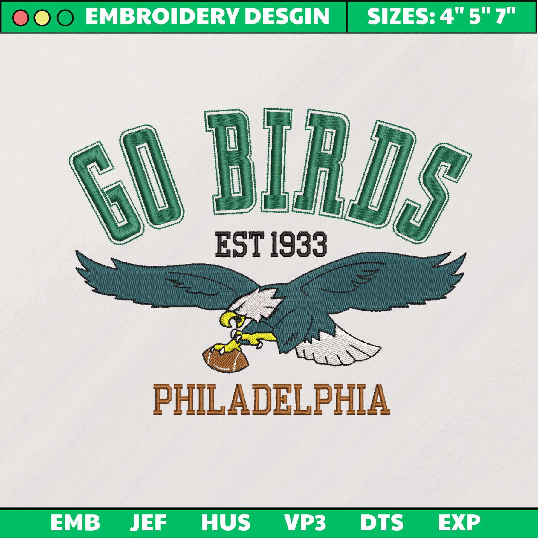 NFL Philadelphia Eagles Embroidery Design, NFL Football Logo - Inspire ...