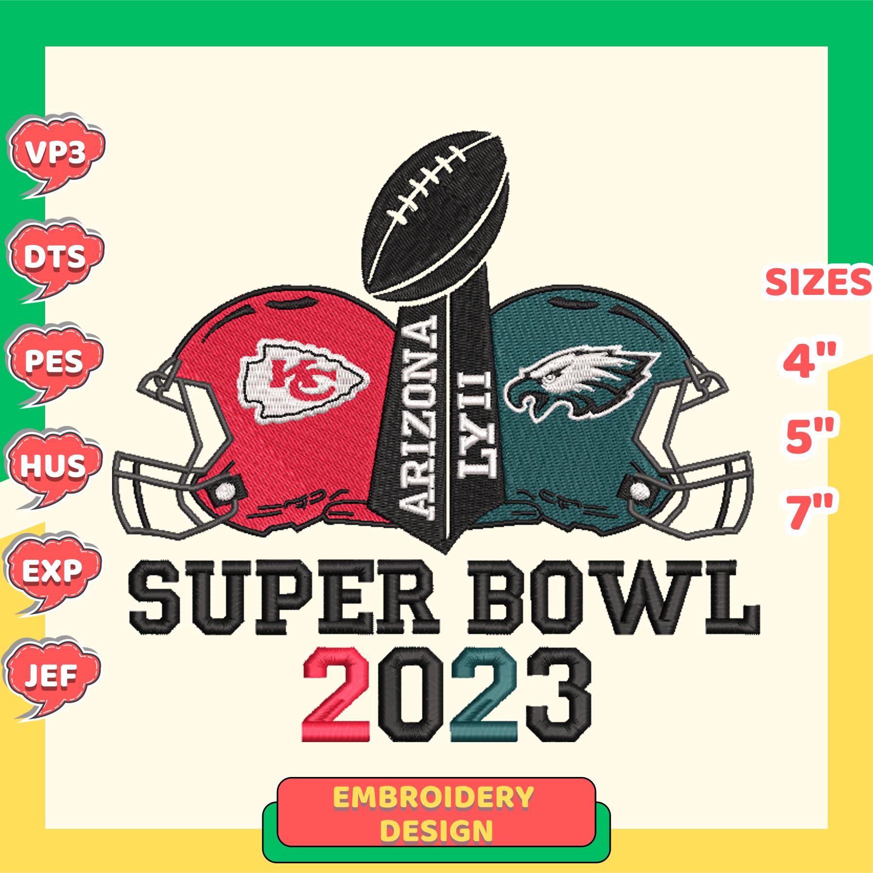 NFL Super Bowl LVII Embroidery Design, NFL Football Logo Emb | Inspire ...