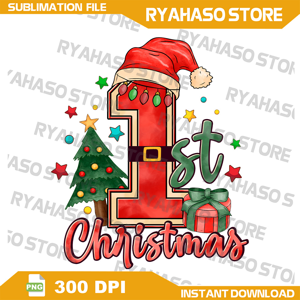 1st Christmas PNG, Christmas tree png, light png, star Chrit | Inspire ...
