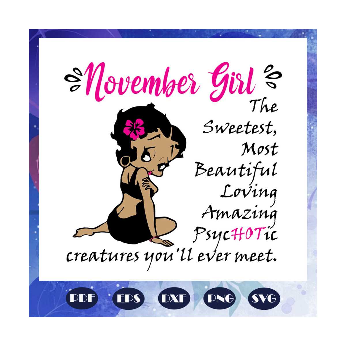 November Girl Svg, Girl Born In November Svg, Queens Born In - Inspire ...