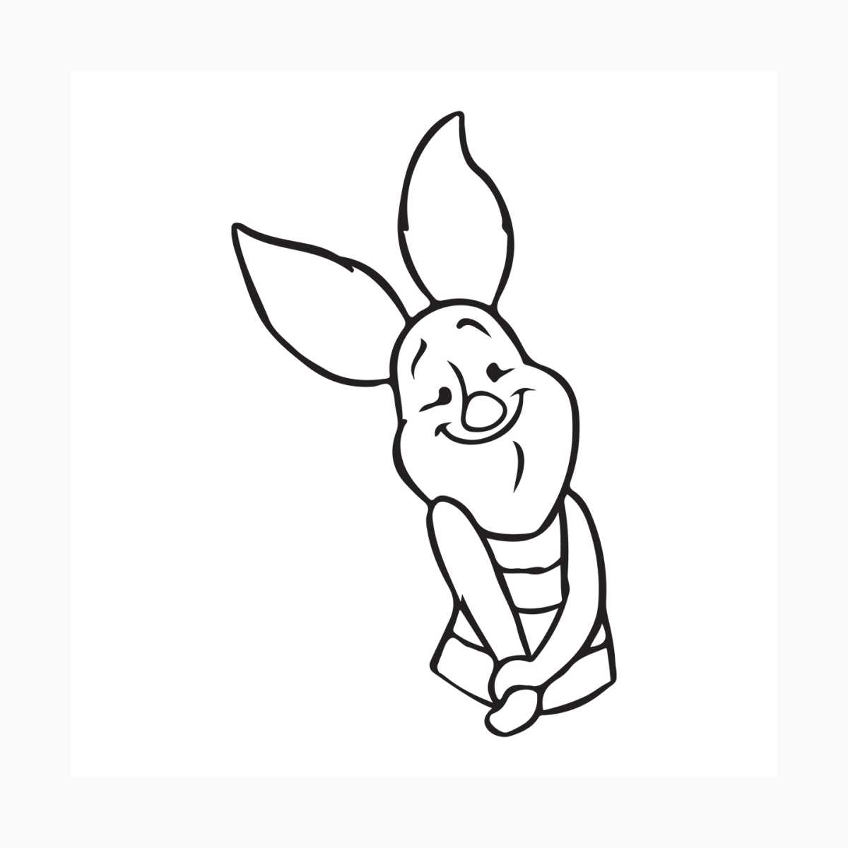 Piglet svg free, cartoon svg, outline svg, instant download, | Inspire ...