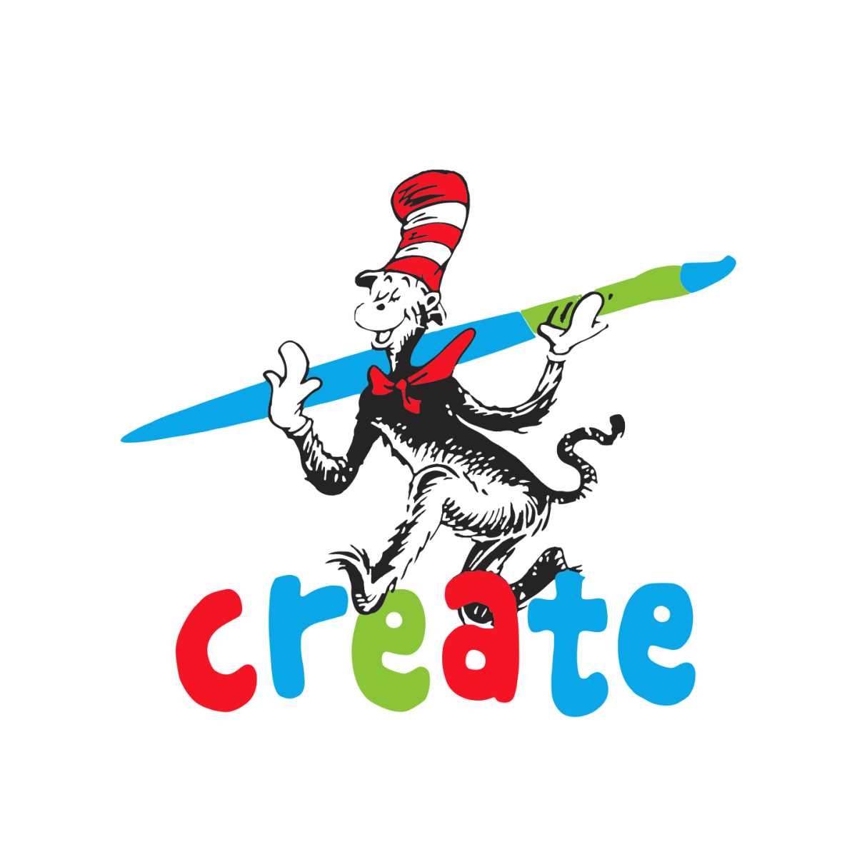 Create Cat In The Hat Svg, Dr Seuss Svg, Create Svg, Dr Seus | Inspire ...