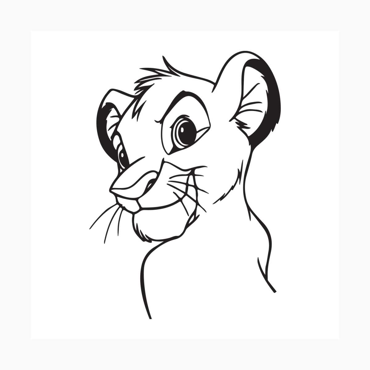 Simba svg free, cartoon svg, best disney svg files, instant | Inspire ...