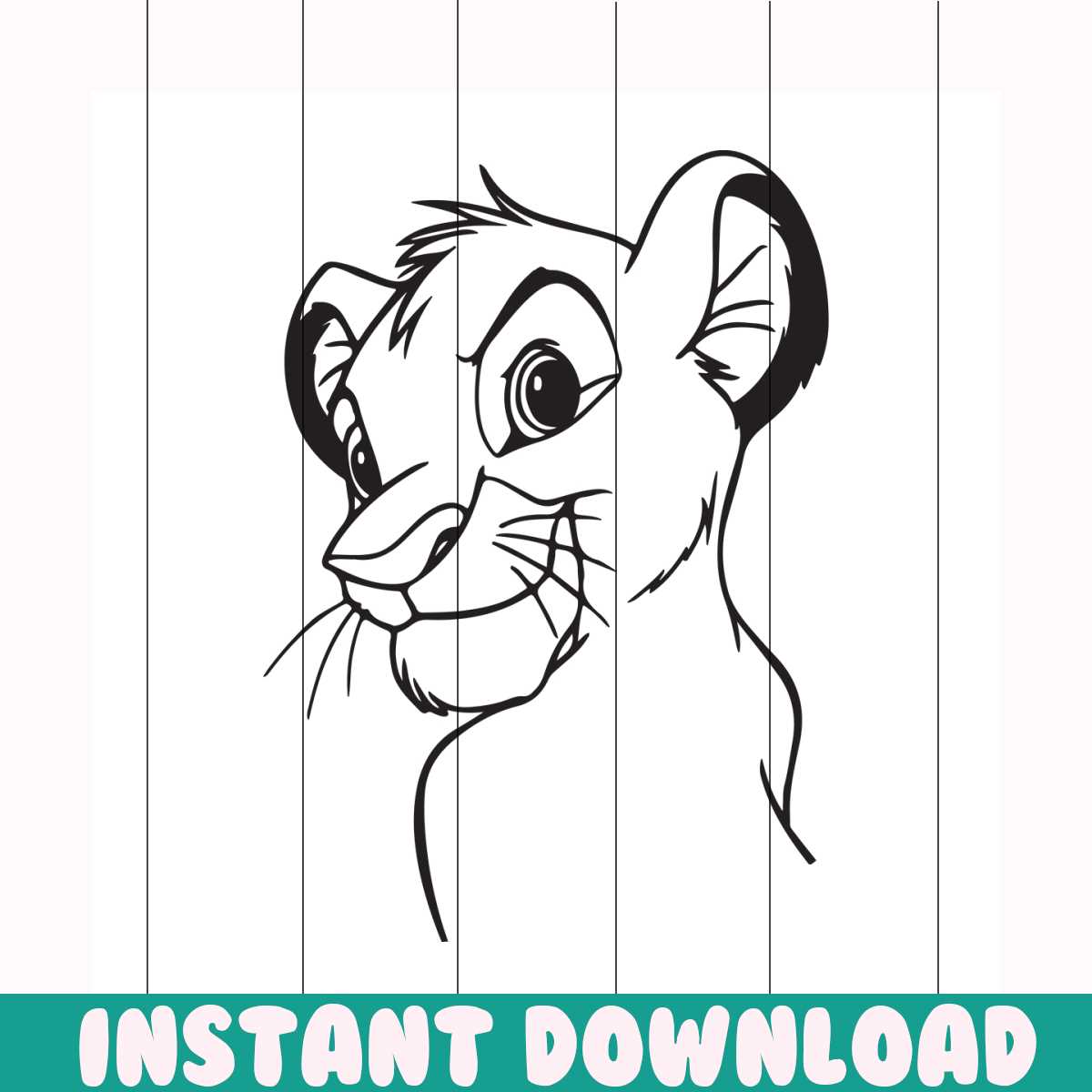 Simba svg free, cartoon svg, best disney svg files, instant | Inspire ...
