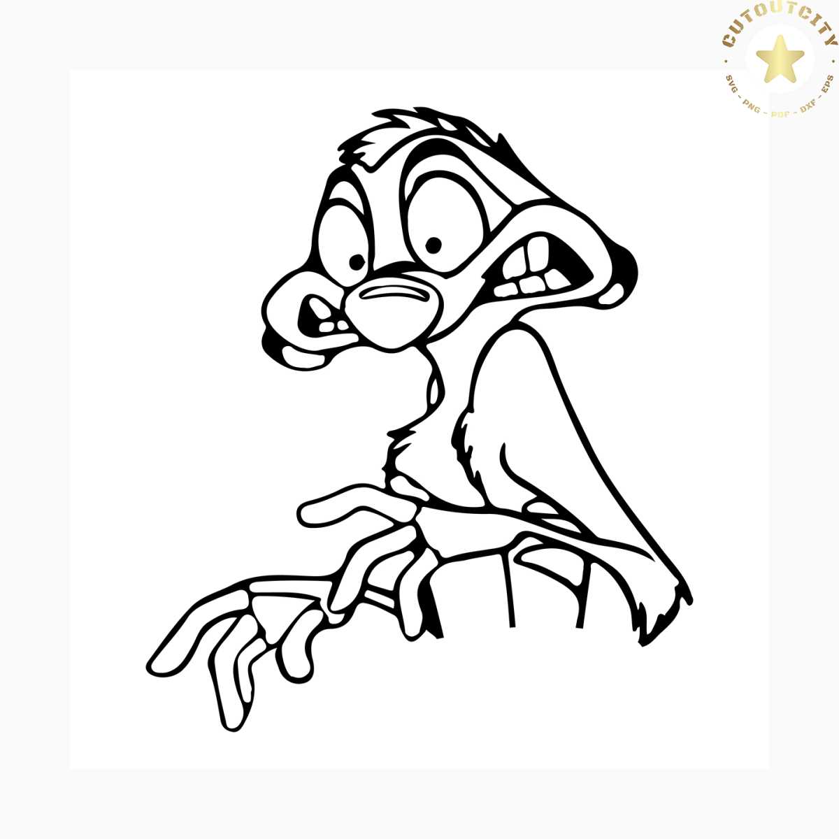 Timon svg free, cartoon svg, the lion king svg, instant down - Inspire ...