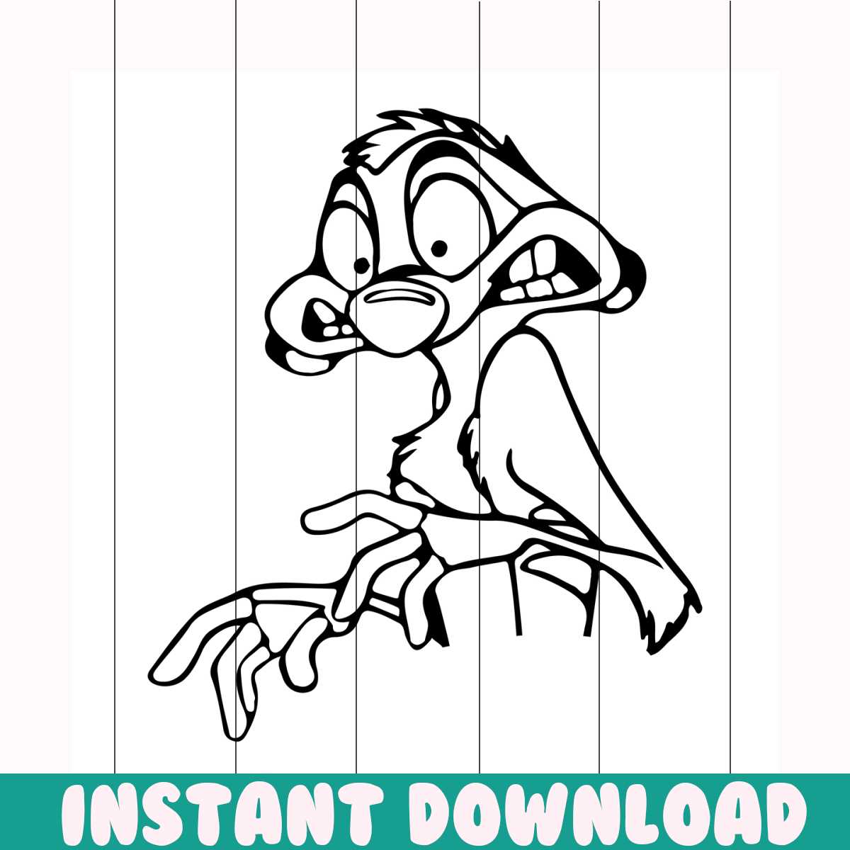 Timon svg free, cartoon svg, the lion king svg, instant down | Inspire ...