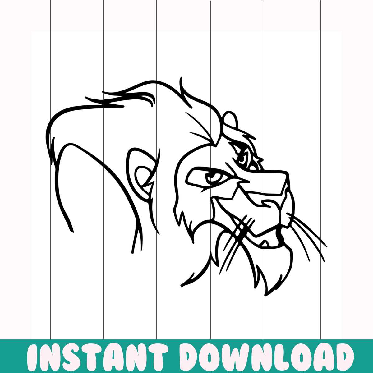 Scar svg free, cartoon svg, lion king svg, instant download, | Inspire ...