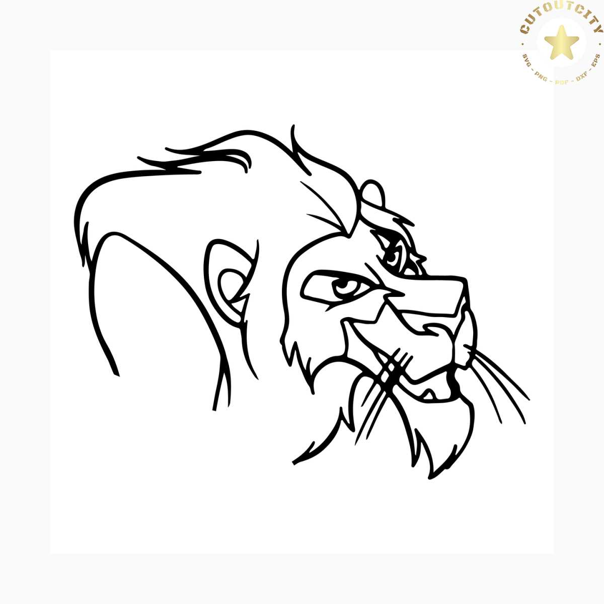Scar svg free, cartoon svg, lion king svg, instant download, - Inspire ...
