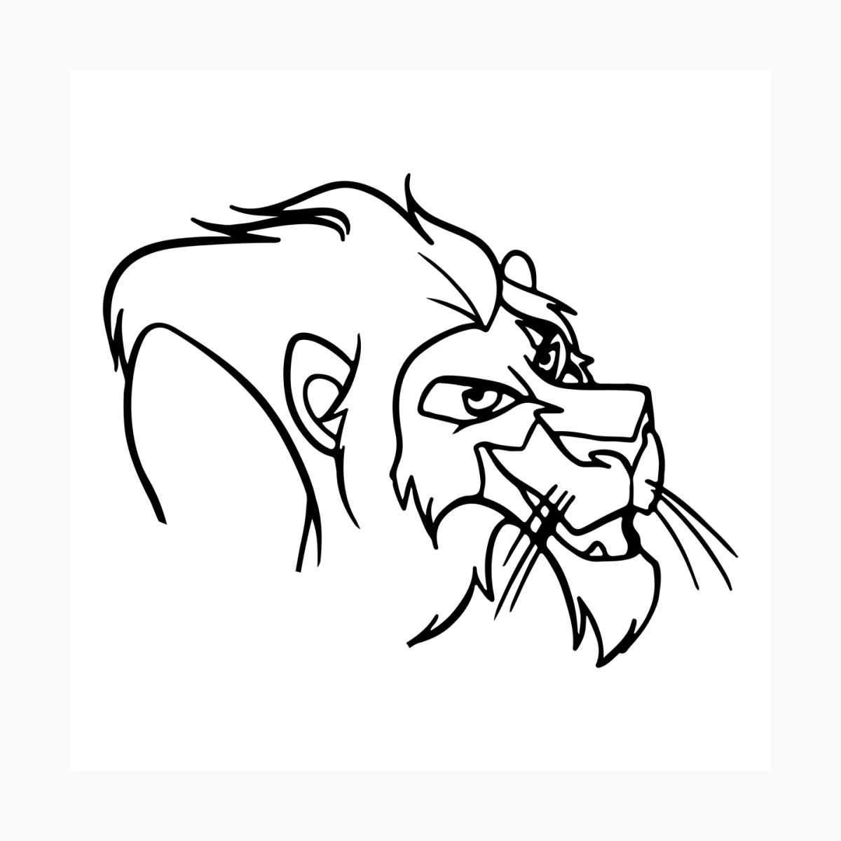 Scar svg free, cartoon svg, lion king svg, instant download, - Inspire ...