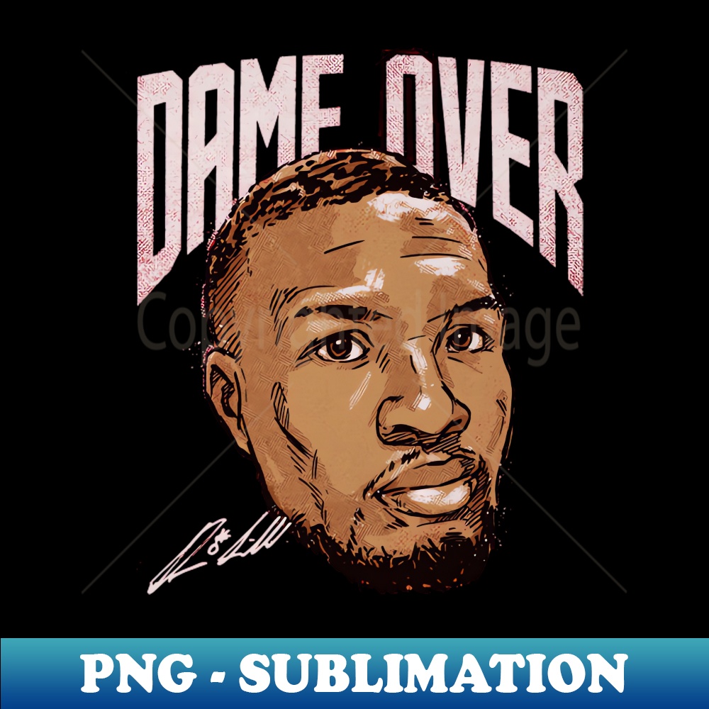 Damian Lillard Portland Dame Over - High-Resolution PNG Subl | Inspire ...