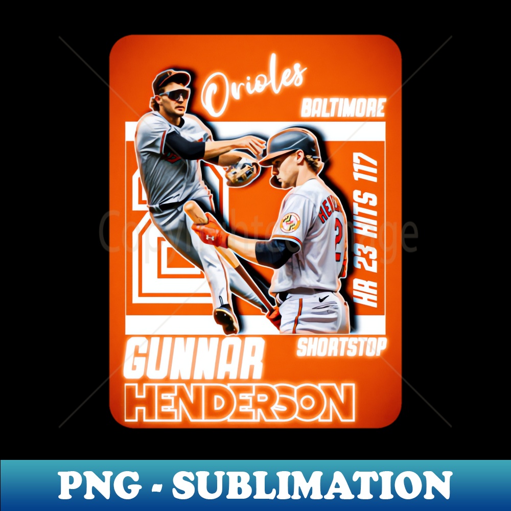 Gunnar Henderson 2 - Elegant Sublimation PNG Download - Boos | Inspire ...