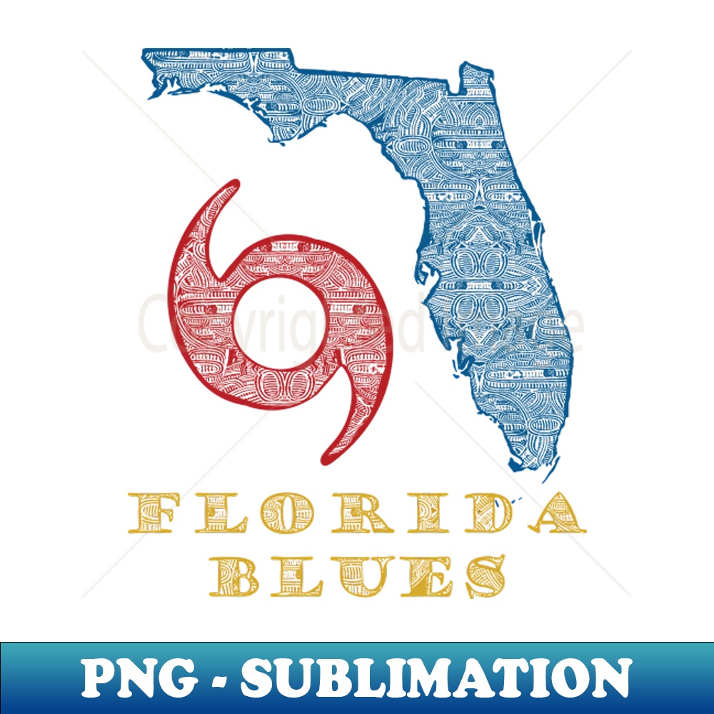 Florida Blues - Trendy Sublimation Digital Download - Enhanc - Inspire ...
