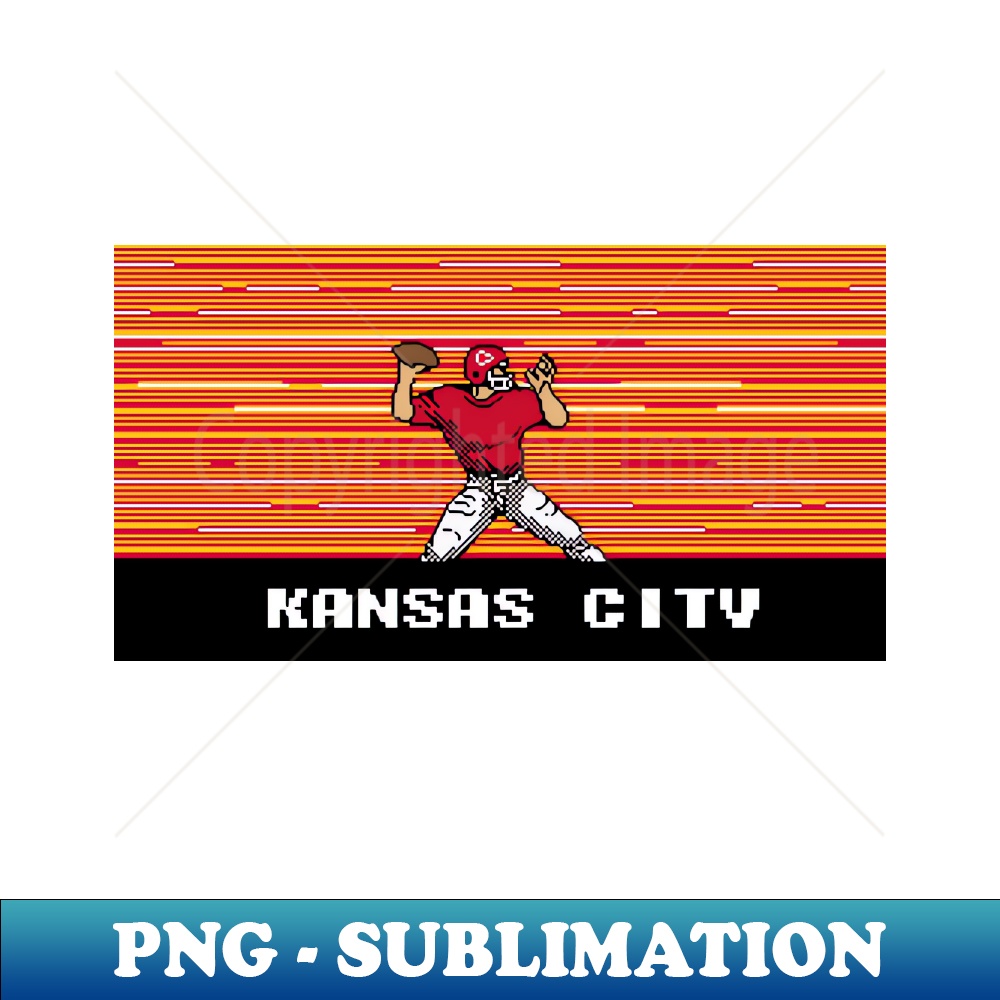 8-Bit Quarterback - Kansas City - Modern Sublimation PNG Fil | Inspire ...