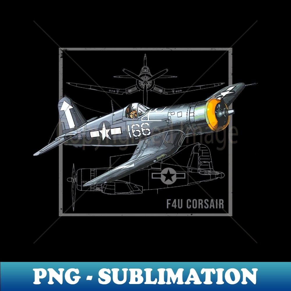 Curtiss F4U Corsair WW2 Fighter Plane - Professional Sublim | Inspire ...