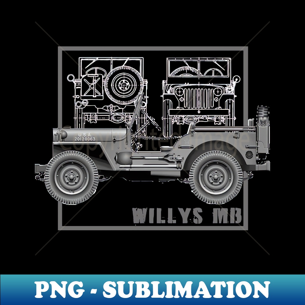 Classic WW2 military vehicle - PNG Transparent Sublimation D | Inspire ...