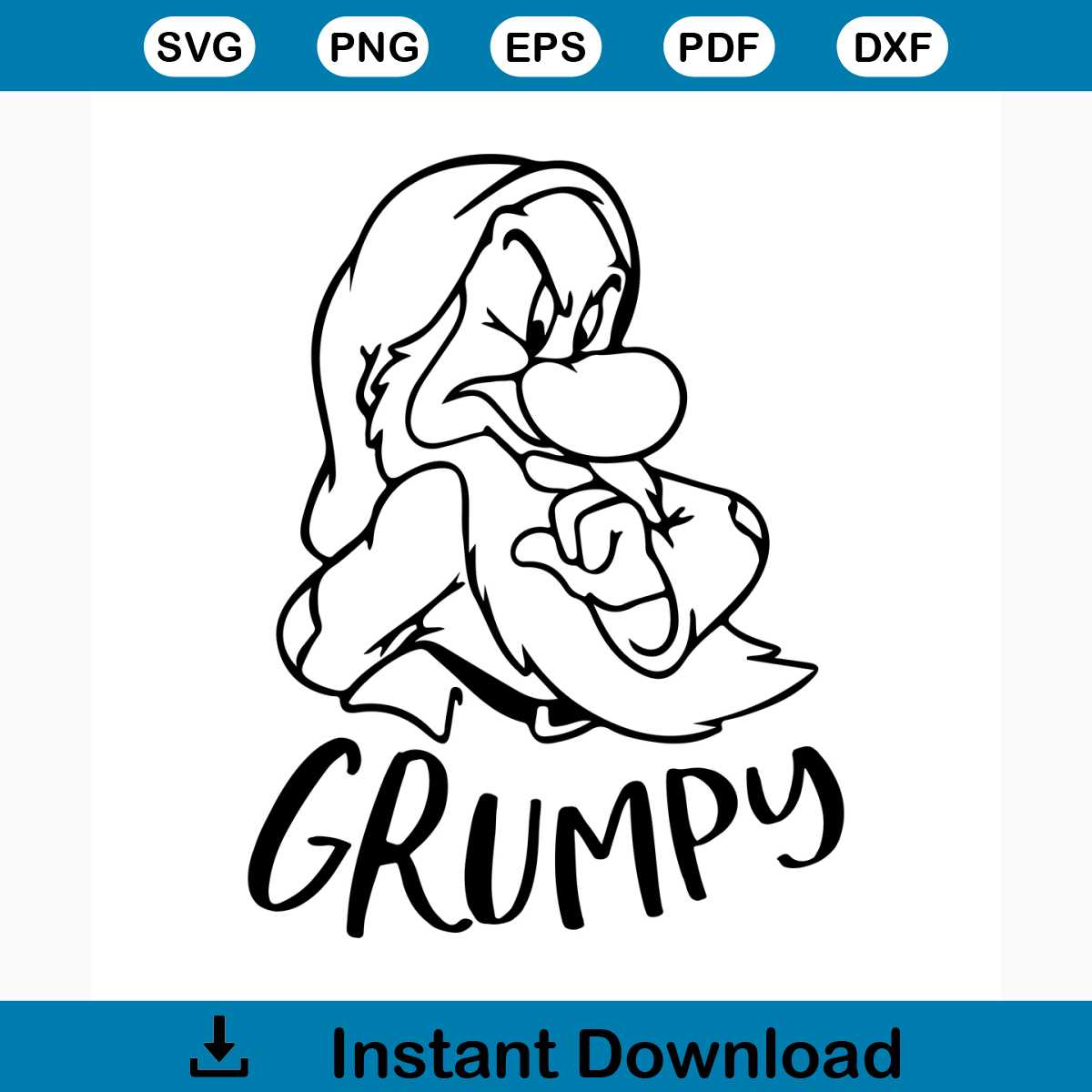 Grumpy Svg Free Trending Svg Disney Svg Snow White And Th Inspire