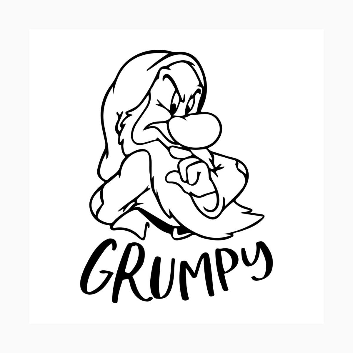 Grumpy svg free, trending svg, disney svg, snow white and th | Inspire ...